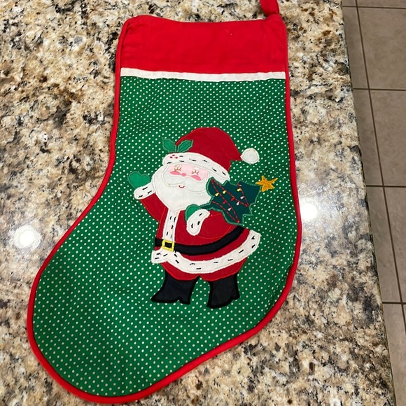 Holiday | Vintage Santa Christmas Stocking | Poshmark